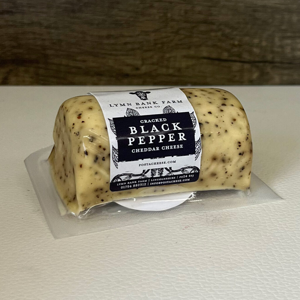 Cracked Black Pepper Cheddar Cheese 145g – Postacheese.com